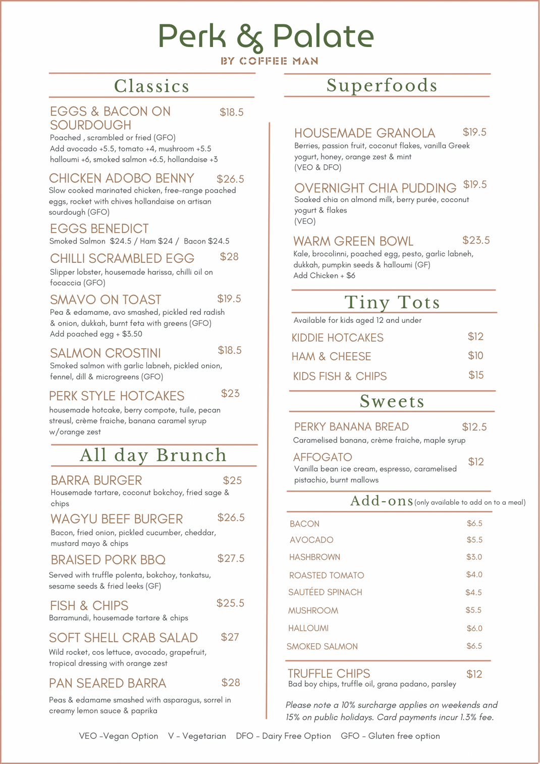 Menu – Perk & Palate